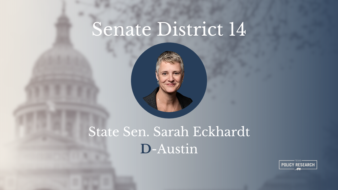 State Sen. Sarah Eckhardt - Texas Policy Research